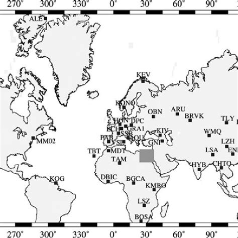 Broadband Seismic Stations Used For Calculating The Magnitude Spectra Download Scientific