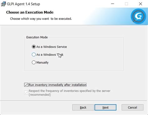 Ajout De Lagent Glpi Sur Windows