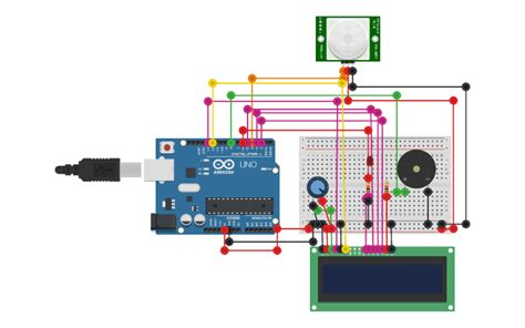 Circuit Design Theft Alarm Circuit Tinkercad