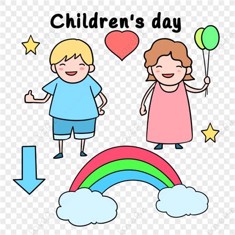 국제 어린이 일러스트 날 만화 낙서 축제 선 그리기 무지개 풍선미술어머니 Png 일러스트 무료 다운로드 Lovepik