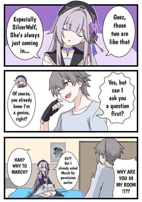 Trailblazer Caelus And Herta Honkai And 1 More Drawn By Kulojawa