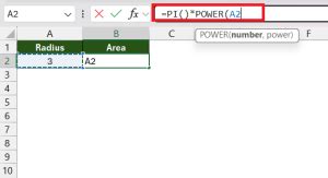 How To Calculate The Area Of Circle In Excel A Step By Step Guide MyExcelOnline