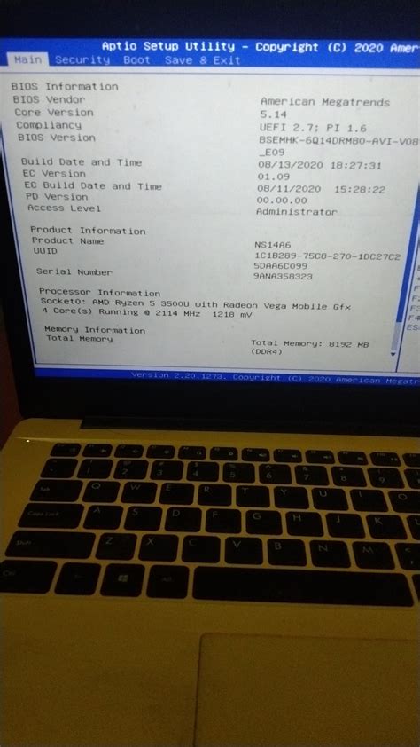 Cant Exit Bios Rcomputers