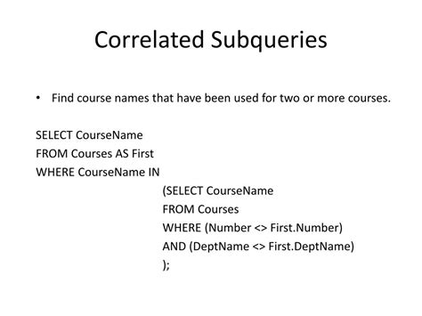 Ppt Sql Queries And Subqueries Powerpoint Presentation Free Download
