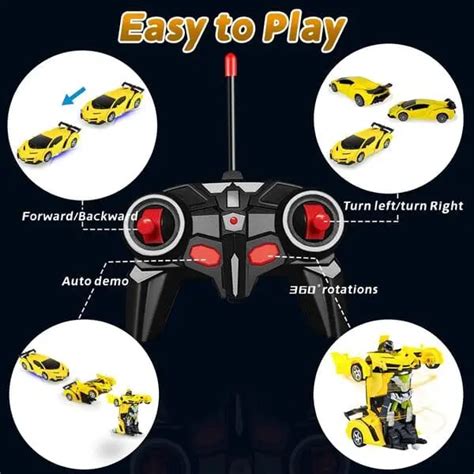 Transformer Remote Control Robot Car T4upk