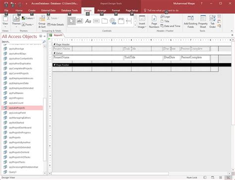 Ms Access Reports Basics