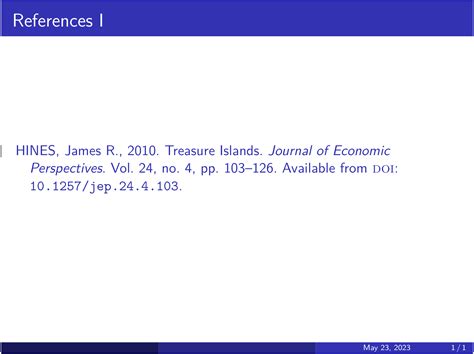 Beamer Vertical Bars In Biblatex Bibliography With Iso960 Style Tex