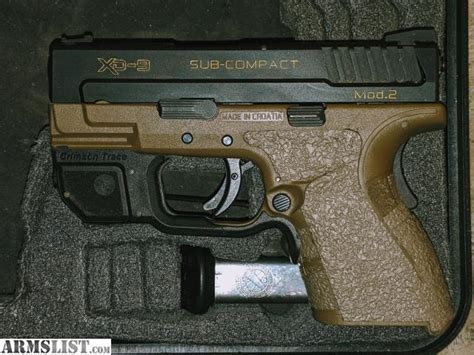 Armslist For Sale Springfield Xd Mod 2 Sub Compact 9mm W Crimson