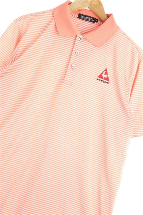 Xl 르꼬끄 반팔 카라 티셔츠 오렌지 골프 스트라 헬로마켓