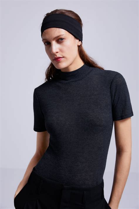 Kwalitatief T Shirt Met Opstaande Kraag Alles Bekijken T Shirts Dames