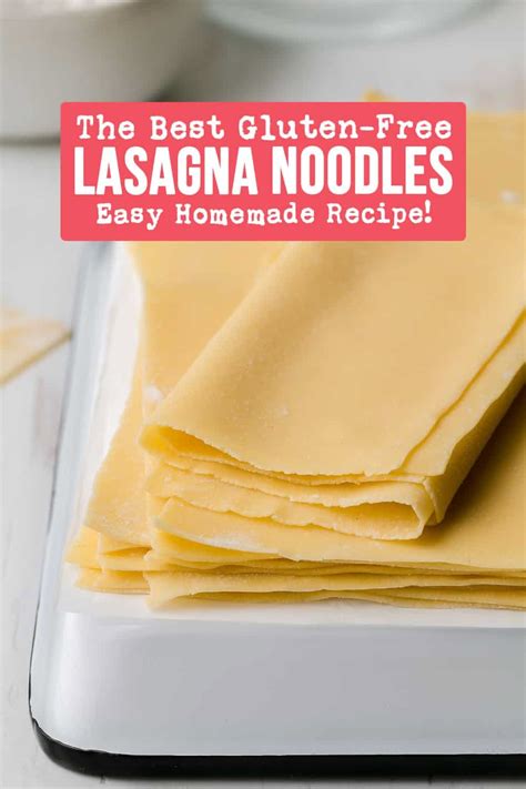 Homemade Gluten Free Lasagna Noodles Recipe How To Make Gluten Free