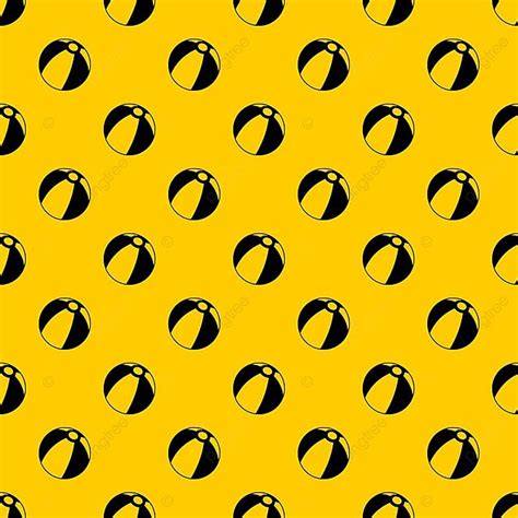 비치 볼 패턴 원활한 벡터 모든 디자인에 대한 기하학적 노란색 반복 여름 상징 풍선 배경 일러스트 및 사진 무료 다운로드 Pngtree