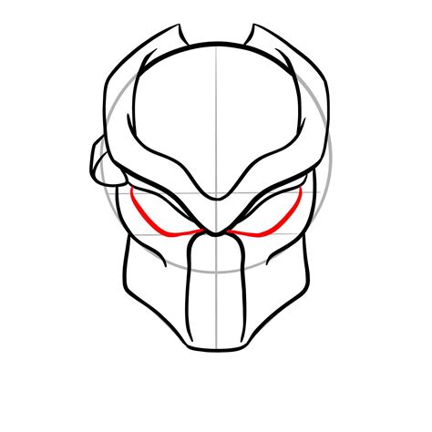 How To Draw A Predator Mask Step By Step Guide In 2024 Predator Mask Predator Artwork Go