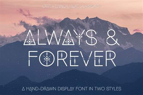 Always And Forever Display Font On Behance