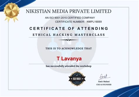 Tatiparthi Lavanya On Linkedin Ethicalhacking Cybersecurity Continuouslearning