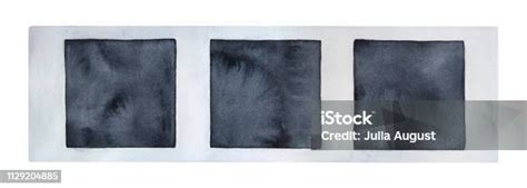 레트로 사진 부스 프레임 수채화 그림입니다 화이트에 그린된 수채화 그래픽 그림 손 디자인 판화 그런 지 배경 추억 장식 창조적인