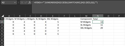 Microsoft Excel Return Column Headers As Array No Blank Rows If