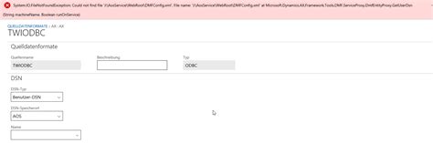 Thomas Wilkes Dynamics Ax D365fo Blog D365 ¦ Data Management Odbc Not Possible