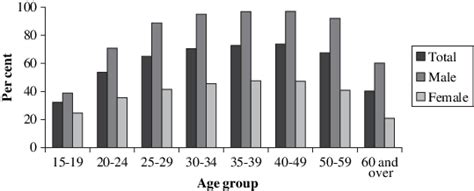 Work Participation Rate By Age Group And Sex India 2001 Download