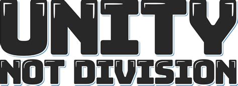 Unity Not Division Aesthetic Lettering Vector Design 21515937 Vector