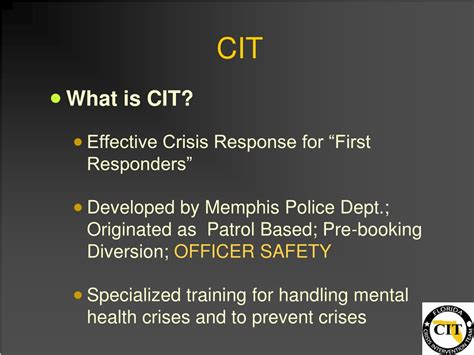 Ppt Crisis Intervention Team Cit Powerpoint Presentation Free