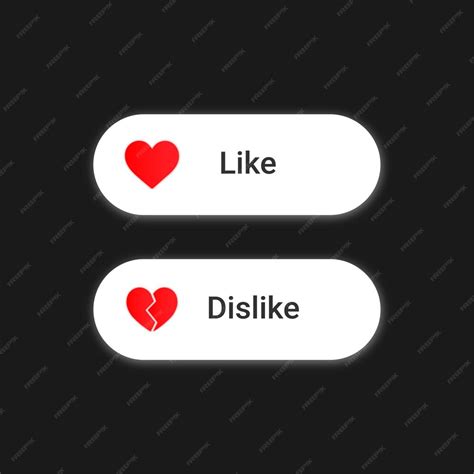 Premium Vector Like And Dislike Buttons