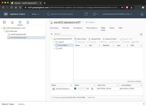 Upload An Iso To A Vmware Vsphere Datastore With The Vsphere Client