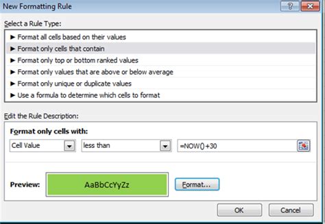 Automatically Highlight Upcoming And Past Due Dates Sage Intelligence
