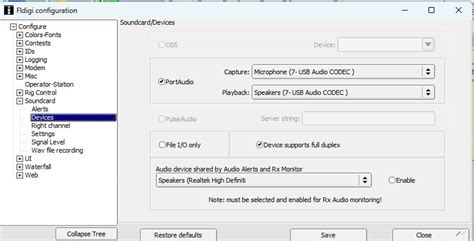 Fldigi Setup While Using Wfview K0pir