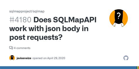 Does Sqlmapapi Work With Json Body In Post Requests · Issue 4180