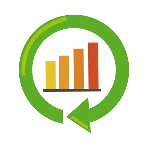 Data Analysis Financial Business Report Economy Financial Chart Flat Icon 1861022 Vector Art At