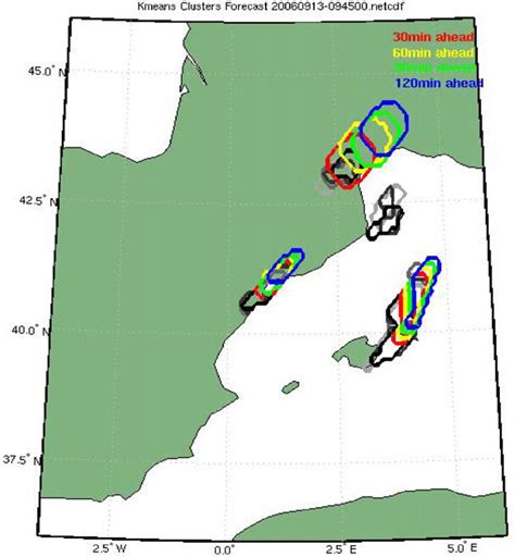 The Nowcasting Algorithm Output For The 13 September 2006 Download Scientific Diagram