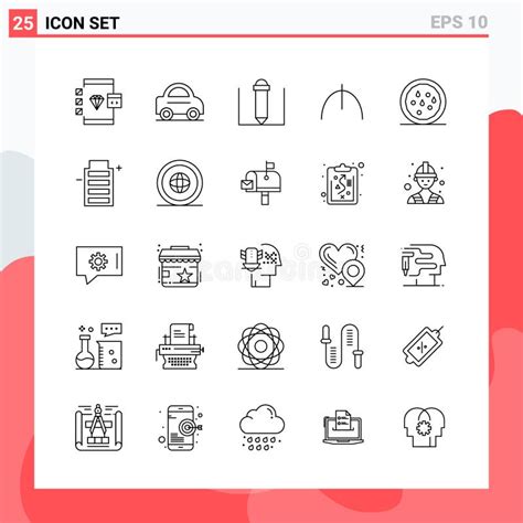 Collection Of 25 Vector Icons In Line Style Modern Outline Symbols For