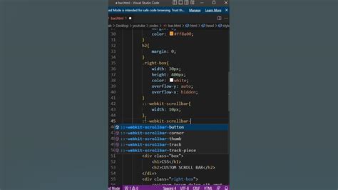 Custom Scroll Bar Html Css Youtube