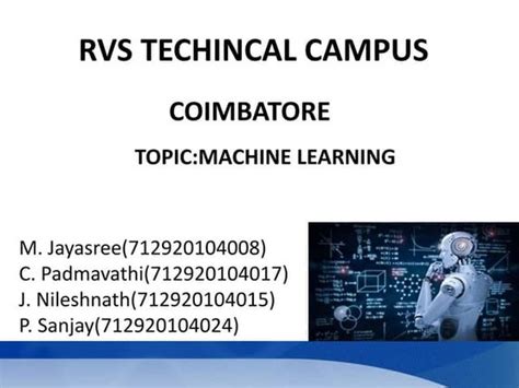 Machine Learning Ppt Pptx Technology Industry Industries