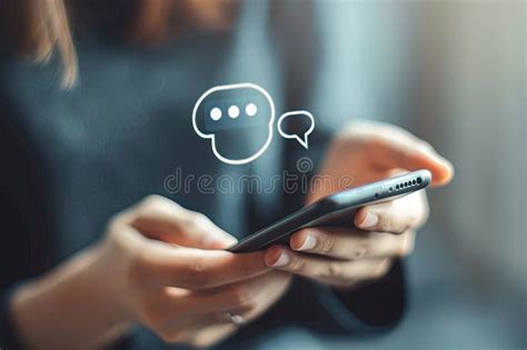 Close Up Of Woman S Hands Using A Smartphone For Instant Messaging