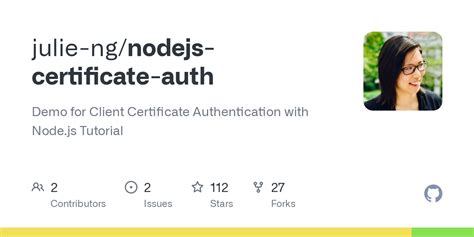 Github Julie Ngnodejs Certificate Auth Demo For Client Certificate