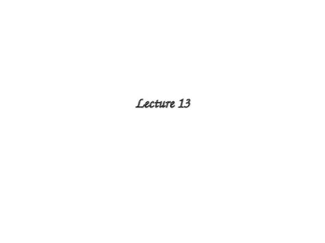 Ppt Lecture 13 Review Static Stellar Structure Equations