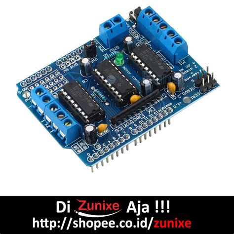 Jual L293 L293d Motor Driver Shield For Arduino Mega Uno Nano Shopee
