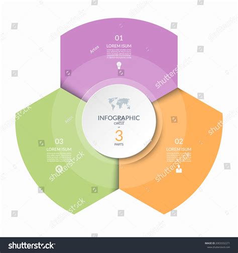 Infographic Circle Process Chart Cycle Diagram Stock Vector Royalty