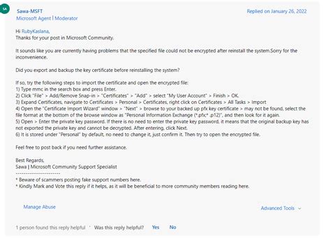 0x80071771 “the Specified File Could Not Be Decrypted Microsoft Community