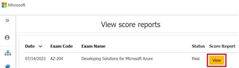 not able to see my exam results microsoft qanda