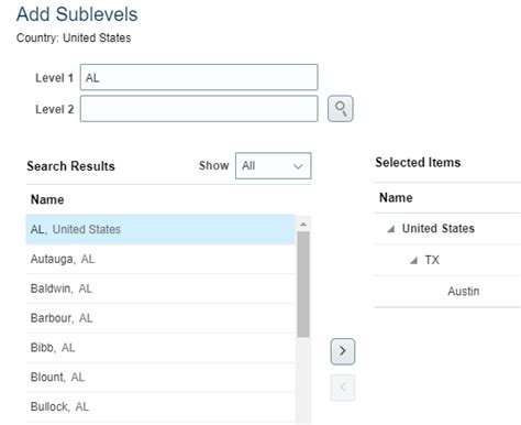 Us States Are Available In Codes Rather Than State Names In Geography Hierarchy — Cloud Customer