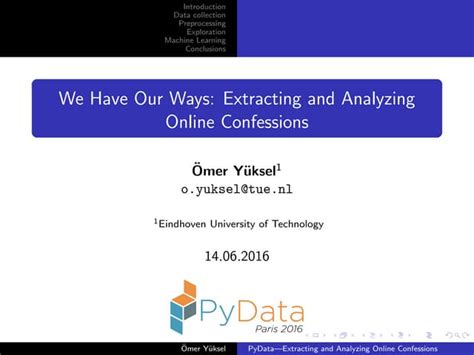 extracting and analyzing online confessions ppt
