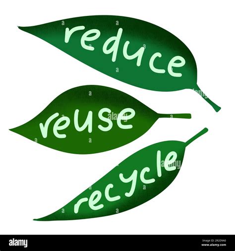Hand Drawn Illustration Of Reduce Reuse Recycle Ecological Concept On