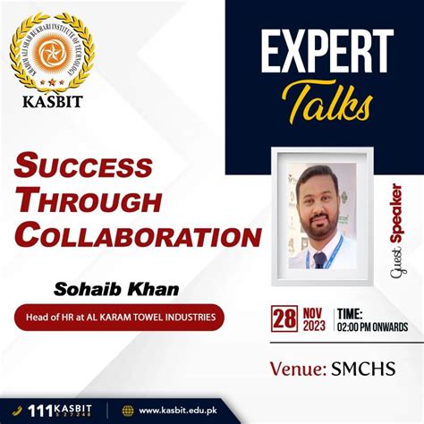 Kasbit Success Collaboration Alkaramtowels Khadim Ali Shah