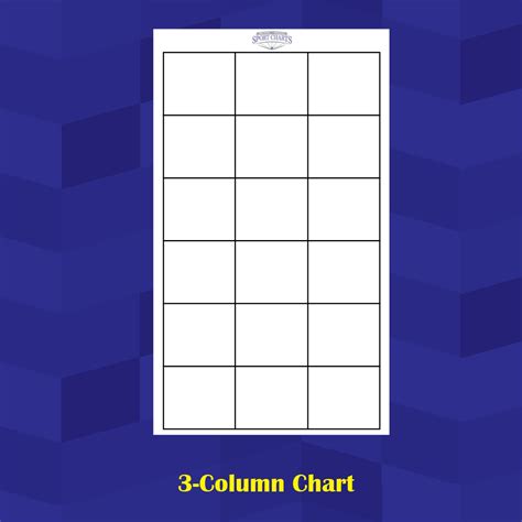 3 Column Chart Template