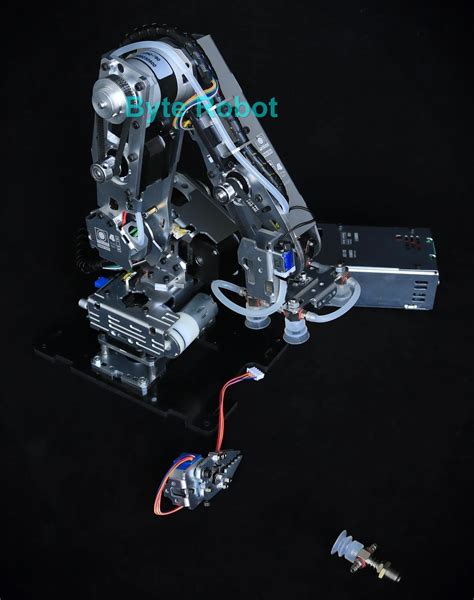 4 Axis Stepping Robotic Arm With Suction Cup Pump Stepper Motor Metal E Smart Way