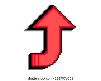 Pixel Art Arrow Motif Stock Illustration 2287976561 Shutterstock