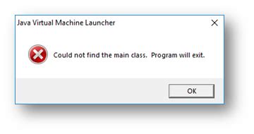 Java Could Not Find The Main Class Program Will Exit Stack Overflow